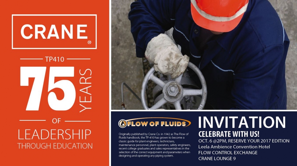 Crane Celebrates 75th Anniversary of TP-410 at Flow Control Exchange ...